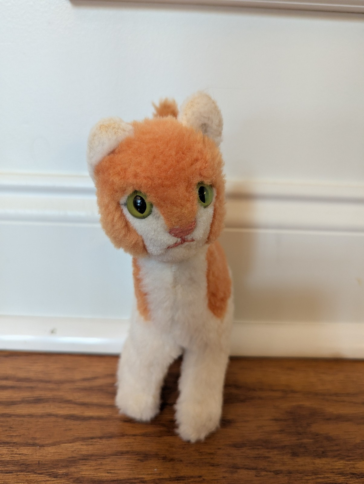 Steiff Lizzy Cat 2716/15 Orange White Button Dralon 1968-1972 15 Cm ...