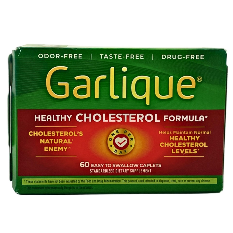 Garlique Healthy Cholesterol Formula 60ct 2 Pack New Exp:08/2026 ...