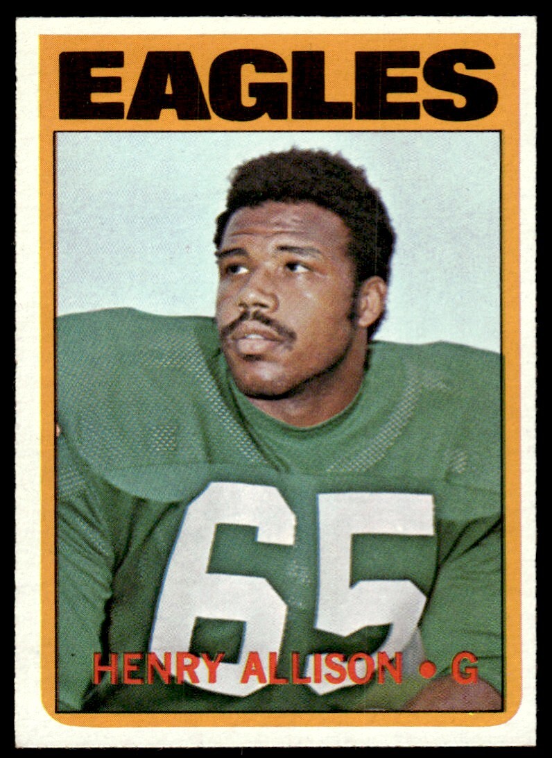 1972 Topps Henry Allison RC Philadelphia Eagles #73 @ | eBay