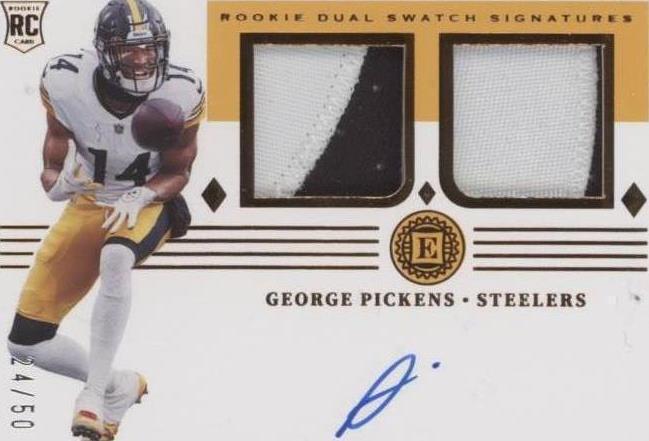 2022 Panini Encased - Rookie Dual Swatch Signatures George Pickens #RSS ...