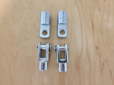 2 PACK Air Cylinder Rod Clevis End 51mm M10 Female Y Connector Yoke ...