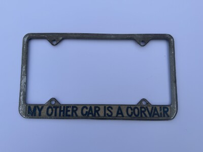Vintage Corvair License Plate Frame | eBay