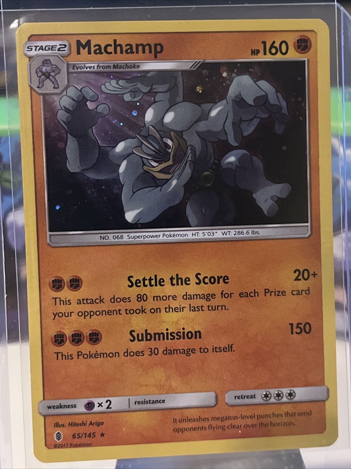 Pokémon TCG Machamp Blister Exclusives 65/145 Promo Cosmos Holo Rare NM ...