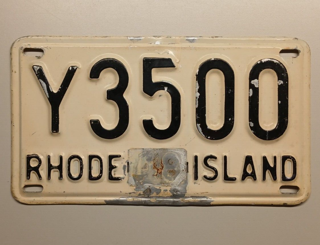 🐾 1948 RHODE ISLAND "PASSENGER" LICENSE PLATE (Y3500) | eBay