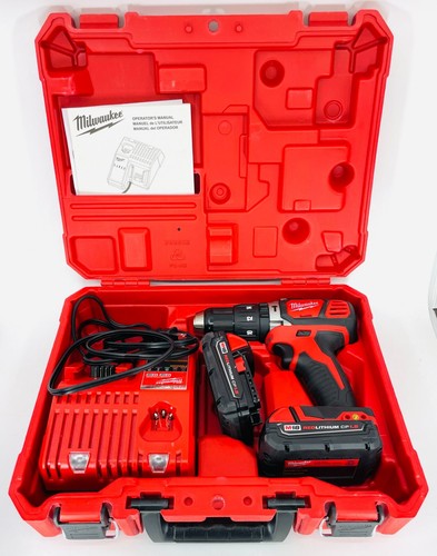 Milwaukee ‎2606-22CT M18 Compact 1/2" Cordless Electric Drill Driver ...