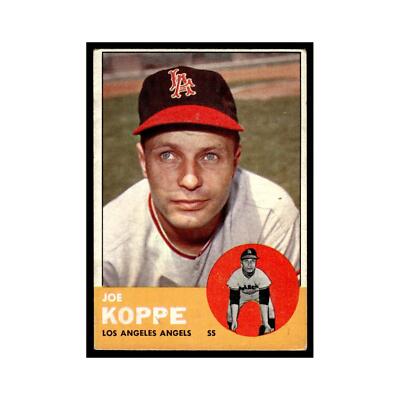 1963 Topps Joe Koppe Angels #396 | eBay