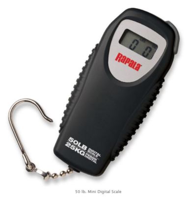 Rapala Mini Digital Fish Scale, Water-Resistant Fish Scale W/ Hook - 50 ...