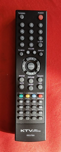 KTV RRS 9799A REMOTE CONTROL OEM EXCELLENT CONDITION ELECTRONIC REMOTES ...