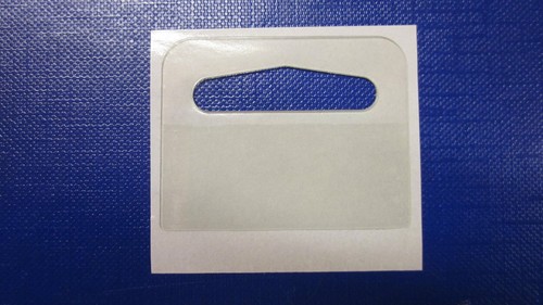 500 Self Adhesive 43 x 33 Small Delta Hang Tab Euro -Slot -Hooks ...