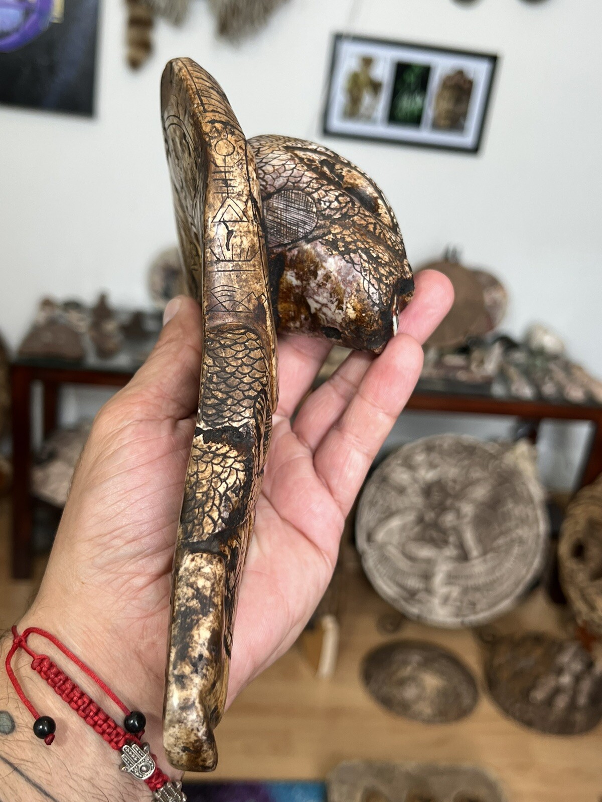 Ojuelos de Jalisco Alien Carved Stone.Authentic Aztlan Artifact, DNA ...