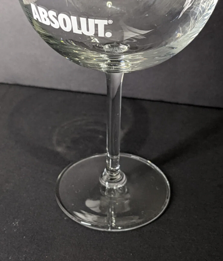 4 X Absolut Vodka Glases Martini Cocktail Style 20cl Brand New Bar Gift ...