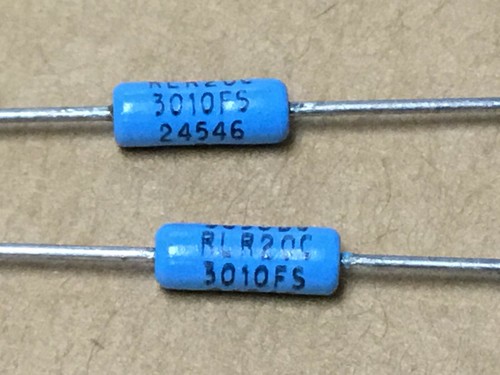 (10 PC) DALE RLR20C3010FS Metal Film Resistors 301 Ohm, 350V, 1± ...