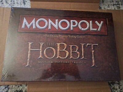 Monopoly The Hobbit Motion Picture Trilogy Edition Board Game Brand New ...