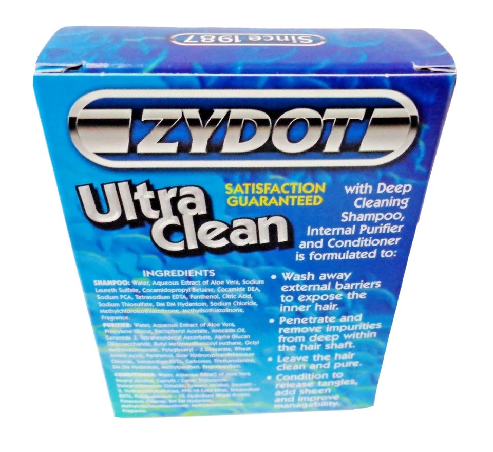 Zydot Ultra Clean Detox Hair Shampoo and Conditioner **Free Shipping ...