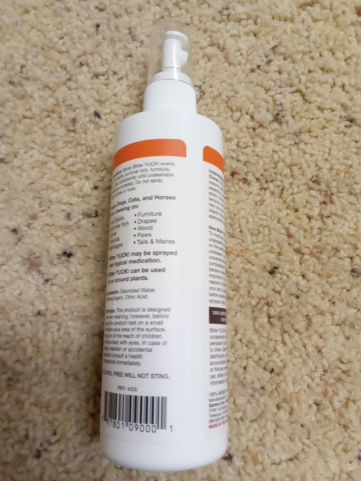 NaturVet BITTER YUCK No Chew Spray For Dog/Cat - Water Based 8 oz | eBay