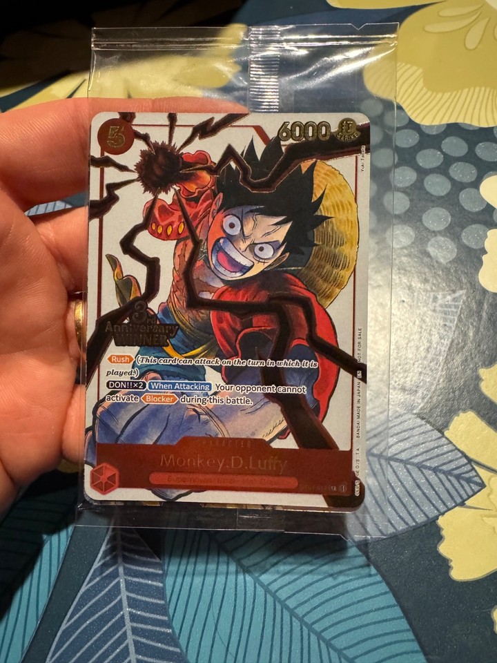 One Piece TCG 3rd Anniversary Winner Pack Complete ENG Monkey.D.Luffy ...