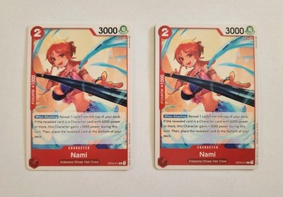 OP04-011 Nami Common One Piece TCG Card X2 | eBay