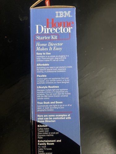 IBM Home Director Starter Kit Model HDSK11A CD ROM Included-Open Box ...