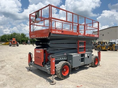 2017 Skyjack SJ 9250 50' Rough Terrain Scissor Lift Man Aerial bidadoo ...