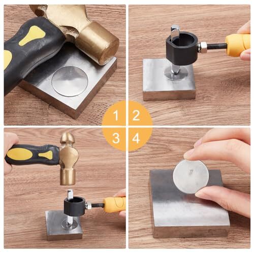 BENECREAT Metal Punch Stamp Holder Universal Holds Stamps Up to 15mm in ...