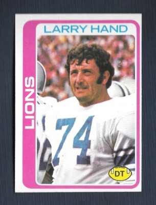 1978 Topps Larry Hand #356 Detroit Lions NM+ | eBay