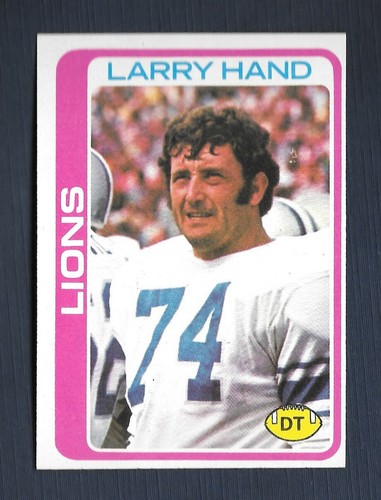 1978 Topps Larry Hand #356 Detroit Lions NM+ | eBay