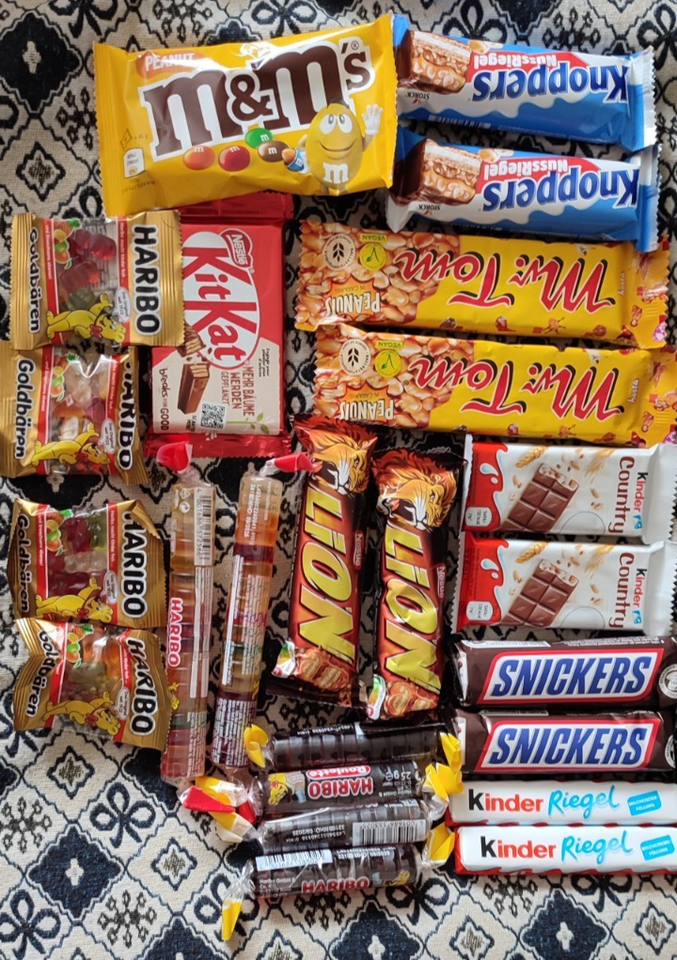 Schokolade Fruchtgummi Mischung /Snickers/Kit Kat/M&M's/Haribo/Alpia ...