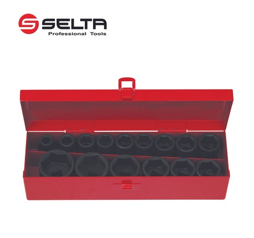 Selta Taiwan 15pc 1/2" Dr 6pt Cr-Mo Regular Air Impact Socket:10-32mm | eBay Australia