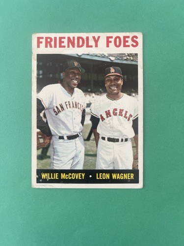 1960 Topps Friendly Foes Willie McCovey, Leon Wagner #41 | eBay