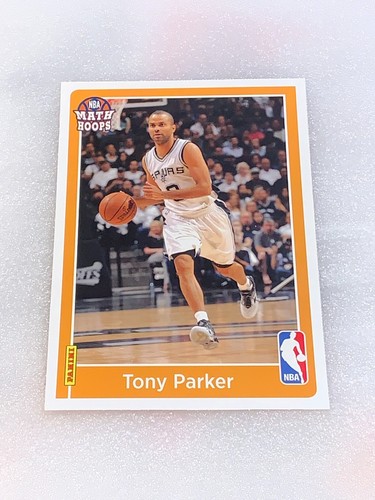 Tony Parker Spurs 2016 NBA Hoops Panini Basketball Oversized Game Card ...