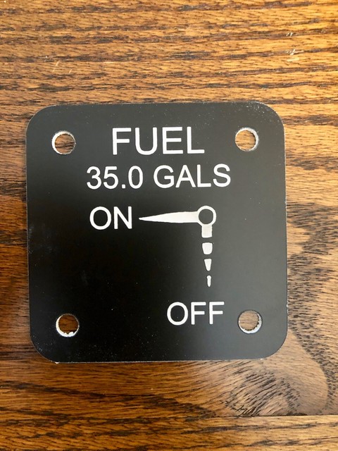 Cessna 150 Fuel Placard P/n 0410218-10 for sale online | eBay