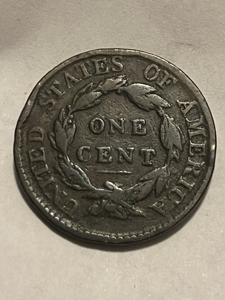 1817 Coronet Head Large Cent 1c Copper Coin Better Grade F Fine Details ...