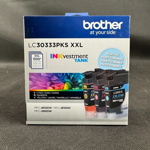 Brother LC3033 3PKS XXL INKvestment Tank 3 Pack Color Ink Cartridges | eBay