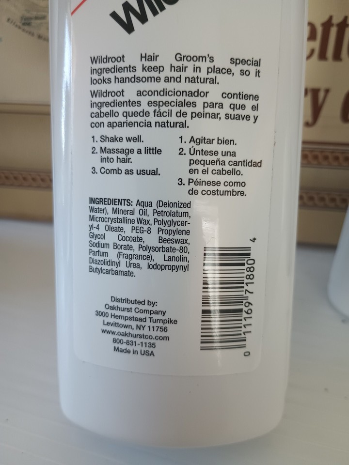 Wildroot Original Natural Looking Hair Groom Infused with Lanolin 8 Oz ...