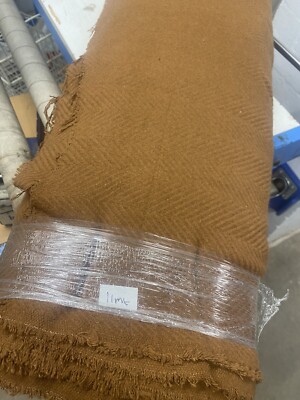 Orange Rust Tan Herringbone Wool blend, Suiting, Upholstery, Dress ...