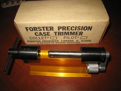 Forster Products Precision Case Trimmer, NOS, w/ Used Collet 1 and ...