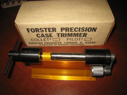 Forster Products Precision Case Trimmer, NOS, w/ Used Collet 1 and ...