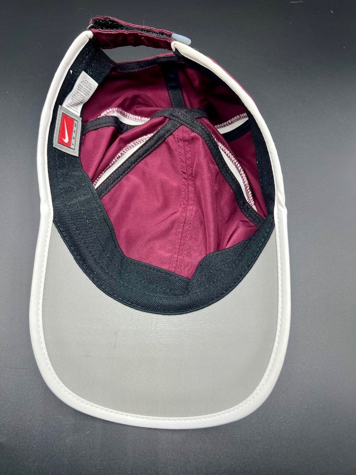 Nike Fit Dry ASU Arizona State Sun Devils Burgundy Adjustable Strap Hat ...