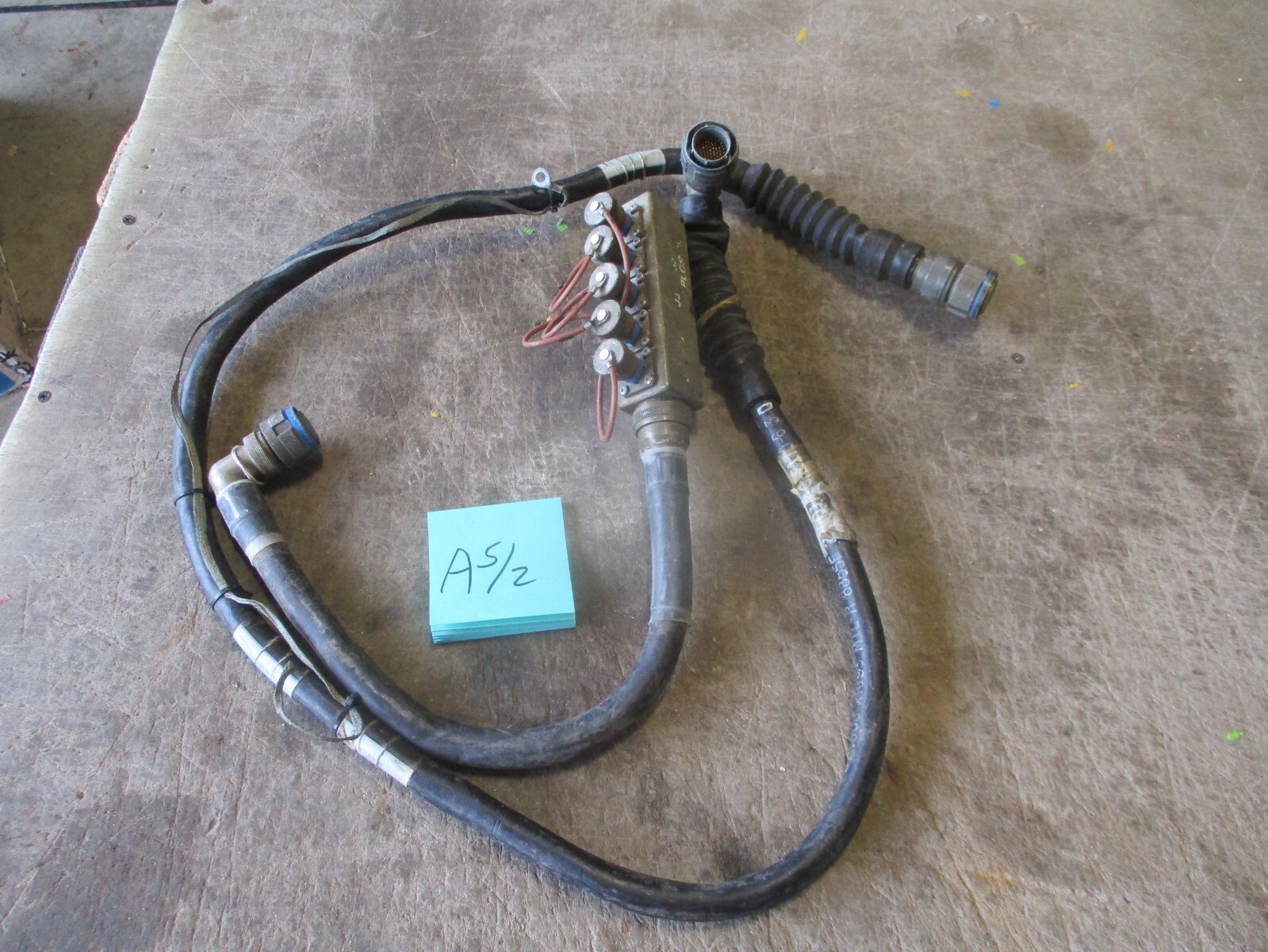 Lot of 2 Used Blue Force Tracker BFT System Cables, for HMMWV FMTV etc ...