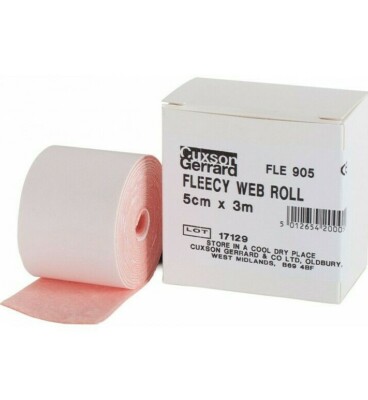 Fleecy Web Felt 5cm x 3m Roll | Thin 1mm Chiropody Padding | Low Stick ...