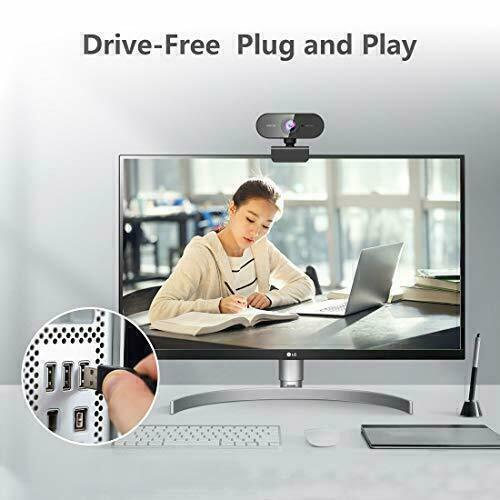 4Pack Webcam Auto Focusing Web Camera Full HD Cam Microphone For PC ...