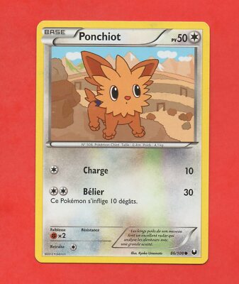 Pokémon n° 86/108 - PONCHIOT - PV50 (A6511) | eBay