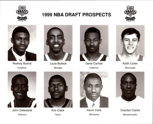 Vintage Press Photo Basketball NBA 1999 Draft Prospects John Celestand ...