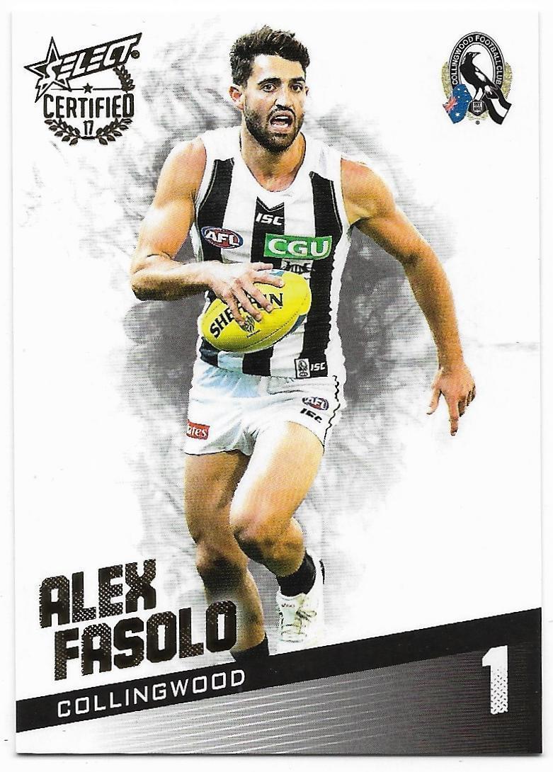 2017 Select Certified Base Card (43) Alex FASOLO Collingwood | eBay