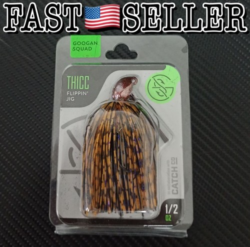 Googan Squad Fishing Baits THICC FLIPPING JIG - Cowboy Craw 1/2oz, 5/0 ...