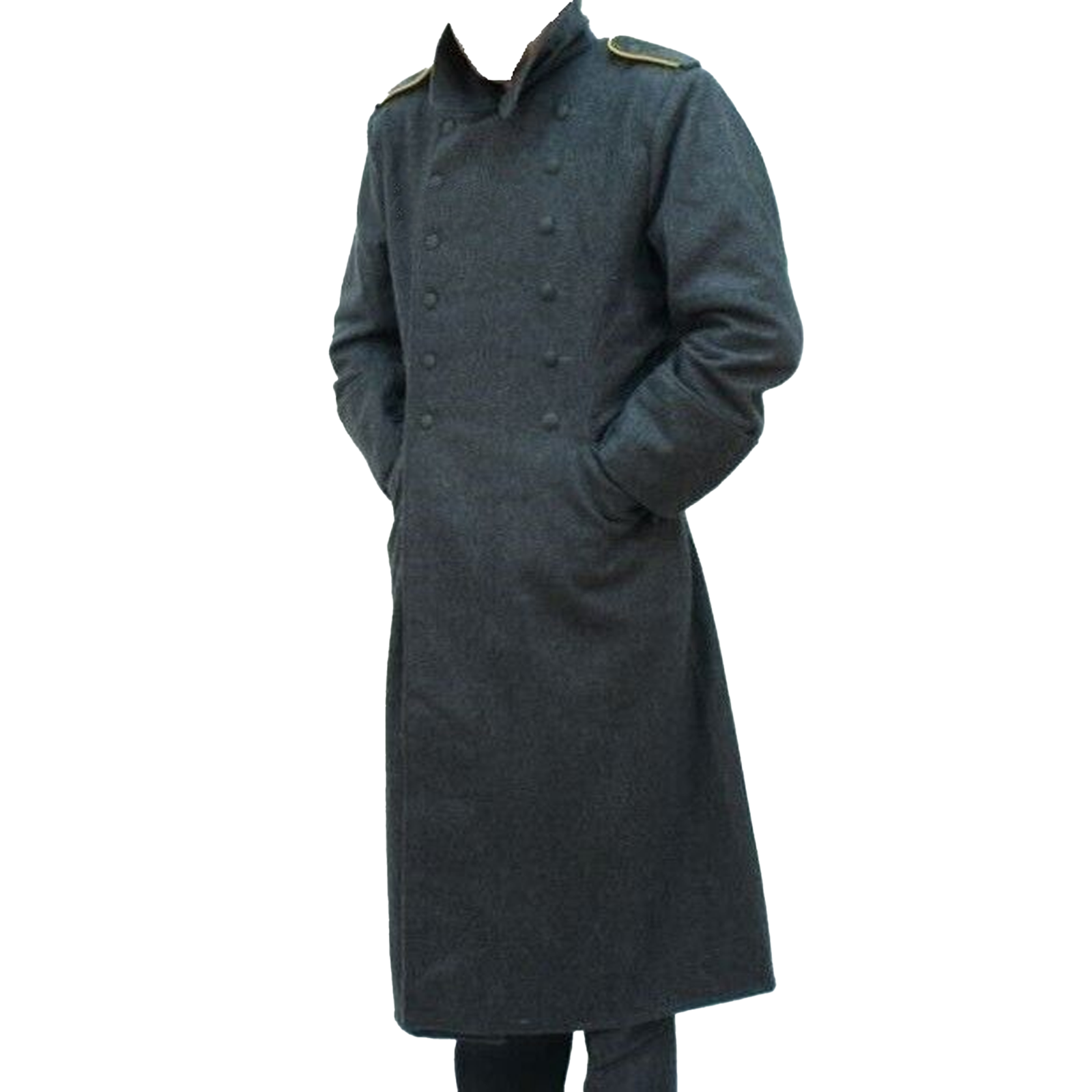 WW2 British Military Overcoat Winter Greatcoat 1942 Blue Wool US Army ...
