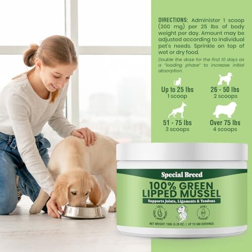 Green Lipped Mussels for Dogs & Cats - Premium Joint (150 Grams, 500 ...