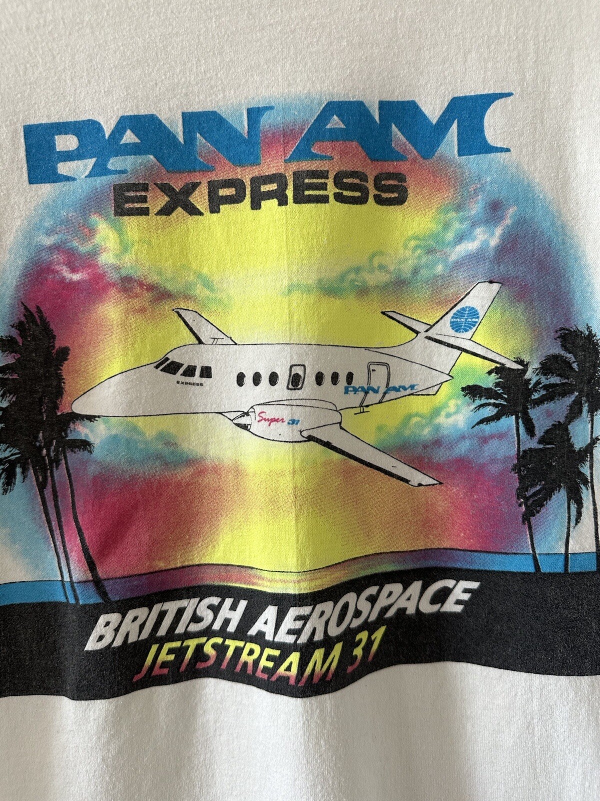 Vintage Hanes 80’s Pan Am Express British Aerospace J… - Gem