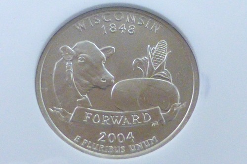 2004-D Extra HIGH Leaf Wisconsin State Error Quarter MS66 NGC | eBay