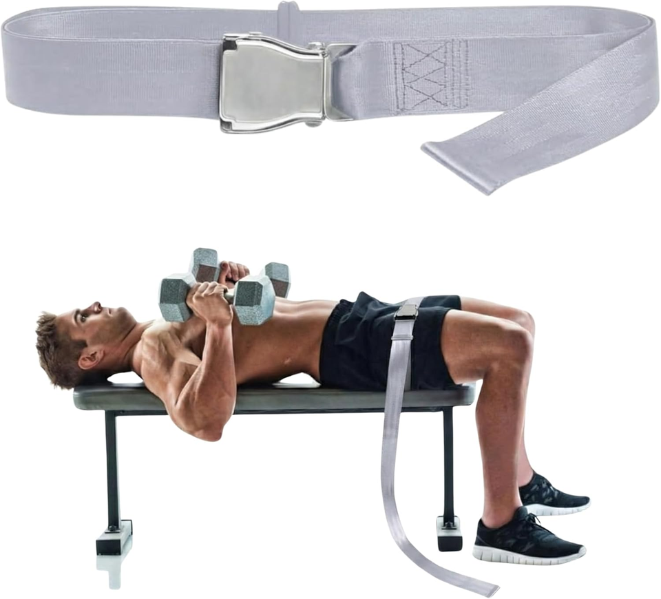 Belt Squat Collar for Nordic Hamstring Curl on Bench, 5.6Ft Long Buckle ...
